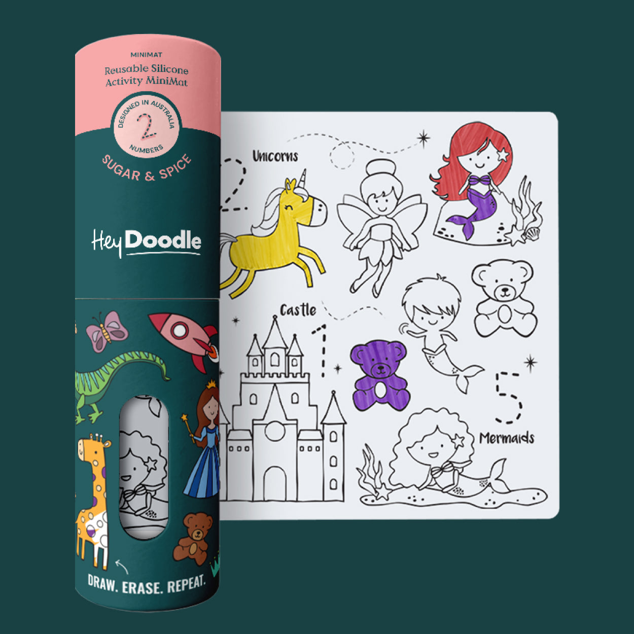 PRE ORDER - Wipeable Colouring In - MINI - Sugar and Spice – Our Little ...