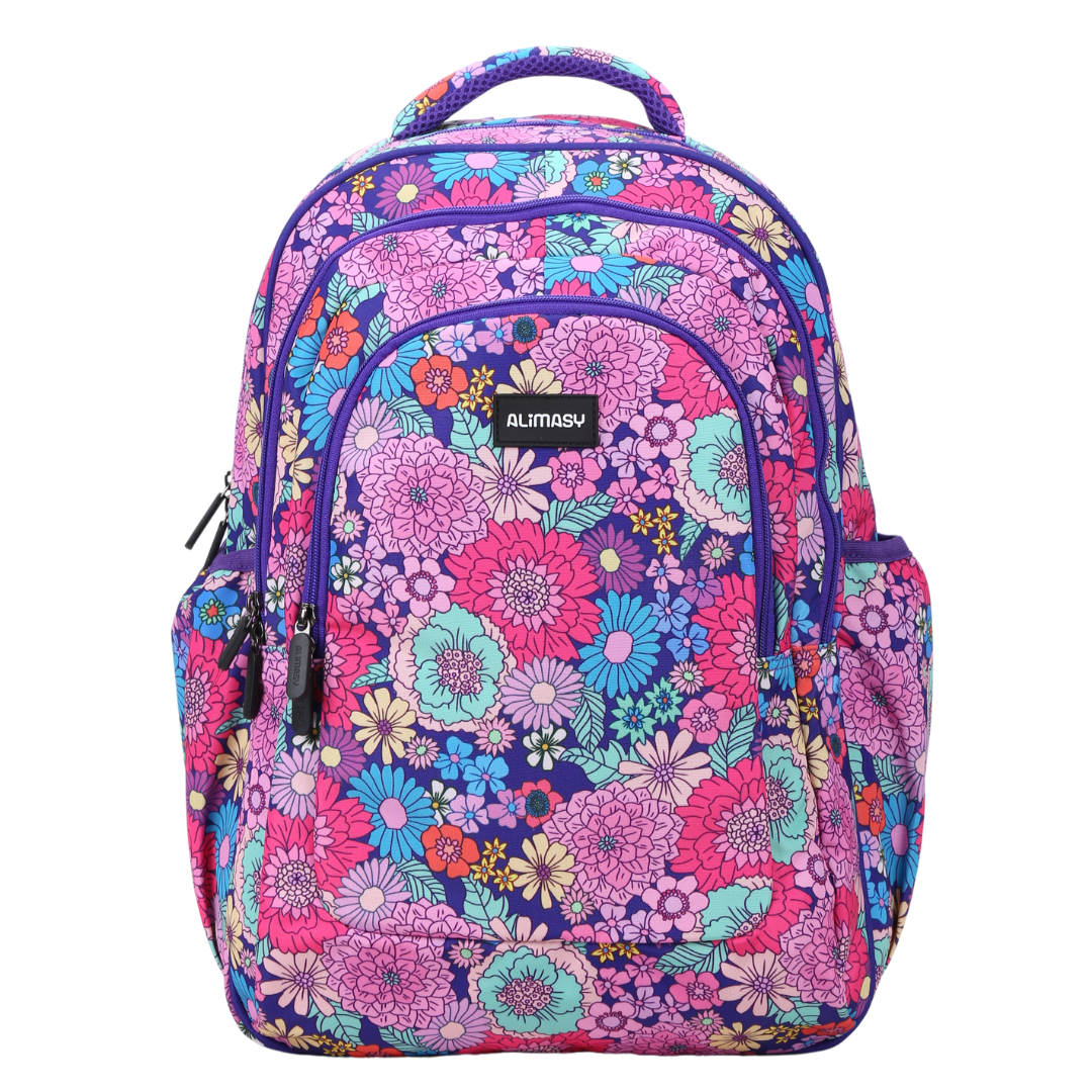 Large School Backpack - Summer Flowers – Our Little Darlings
